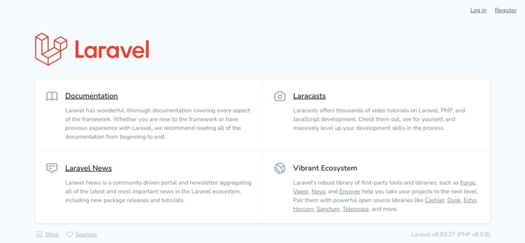 Laravel初心者向けの無料チュートリアル①アプリの初期設定 Vueは友達