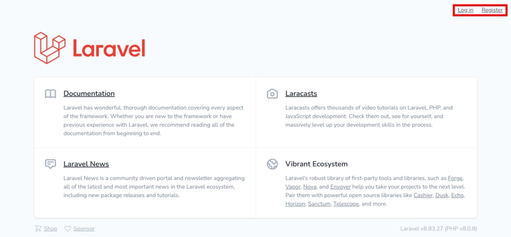 Laravel初心者向けの無料チュートリアル①アプリの初期設定 | Vueは友達