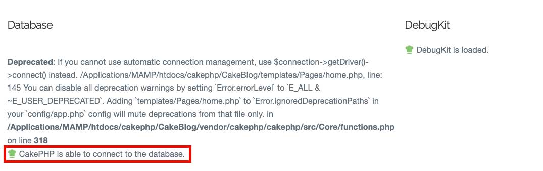 CakePHPのチュートリアルでMAMPを使ってデータベース接続する時のメモ | Vueは友達