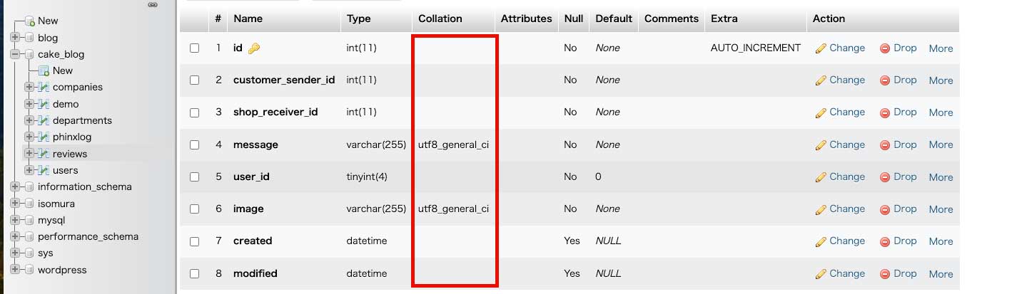 Cakephp3でseedを使ったらmysqlで文字化けした時の対処法 Vueは友達